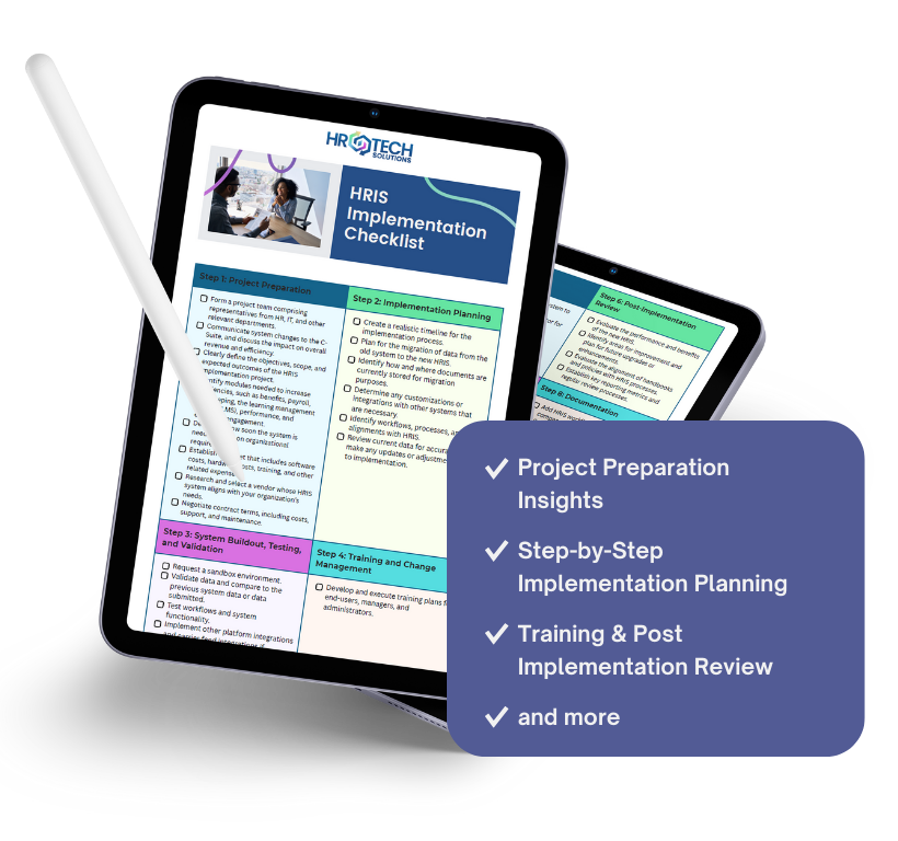 HRIS Implementation Checklist | A Seamless HRIS Implementation